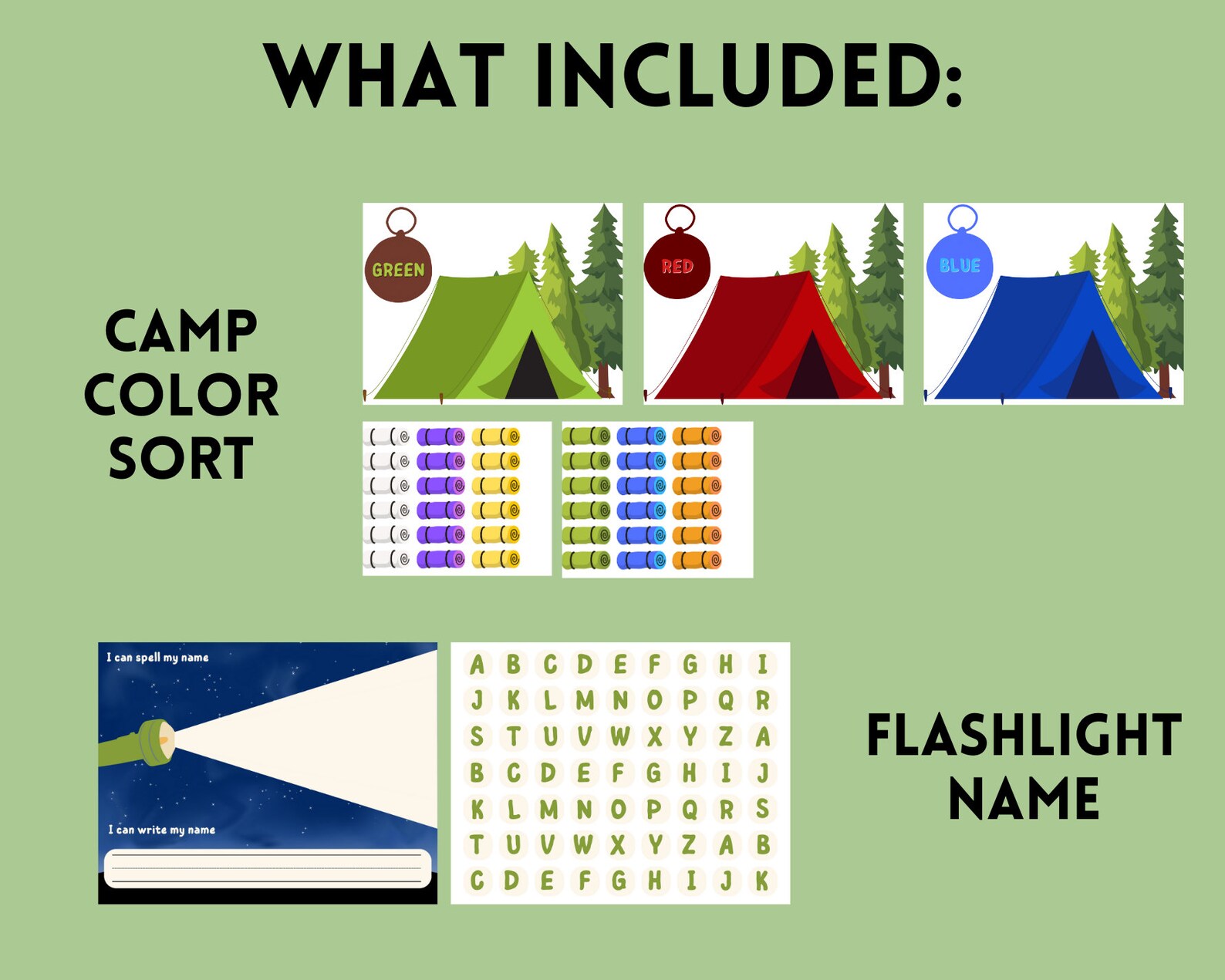 Camping Bundle | Preschool Printable | Homeschool | Toddler | Camping ...