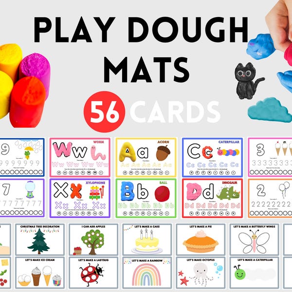 Play Dough Mats - Etsy