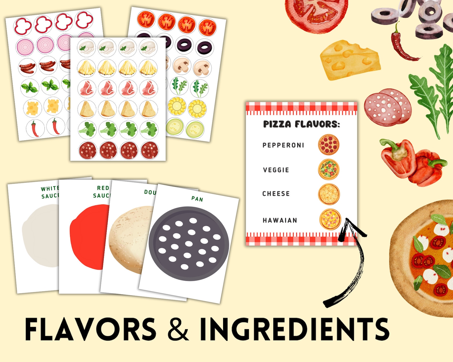 Kid Pretend Play Pizza Menu, Pizza Pretend Play, Pizza Dramatic Play ...
