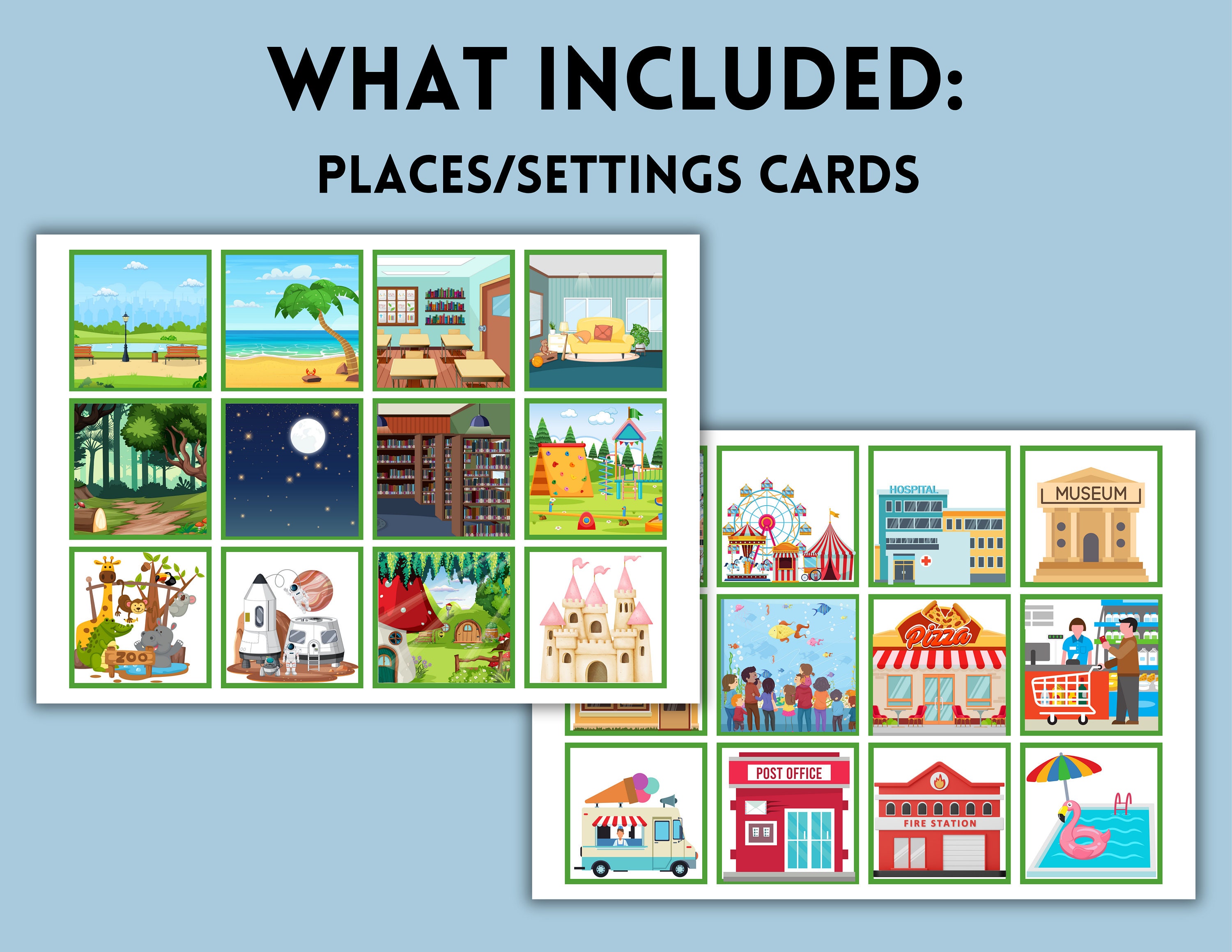 Story Telling Cards, for Non-verbal, Communication Cards, Game for Kids ...