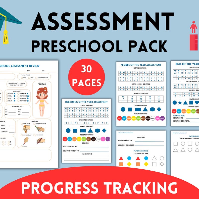 Preschool Assessment - Etsy