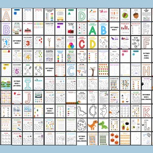 Preschool Curriculum Lesson Plan, Preschool Activity Curriculum Bundle ...