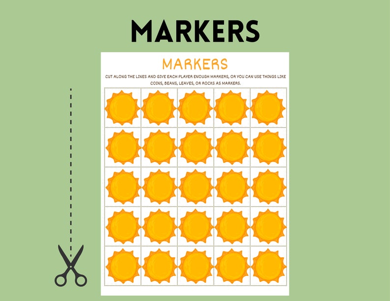 Summer Nature Walk Bingo Cards Printable Game, Camp Birthday Party ...