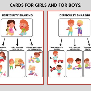 Problem Solving Cards, Communication Cards, Therapy Speech, Autism ...