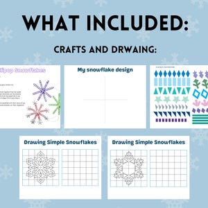 Snow Unit Study & Snowflakes Printable Bundle | Winter Homeschool ...