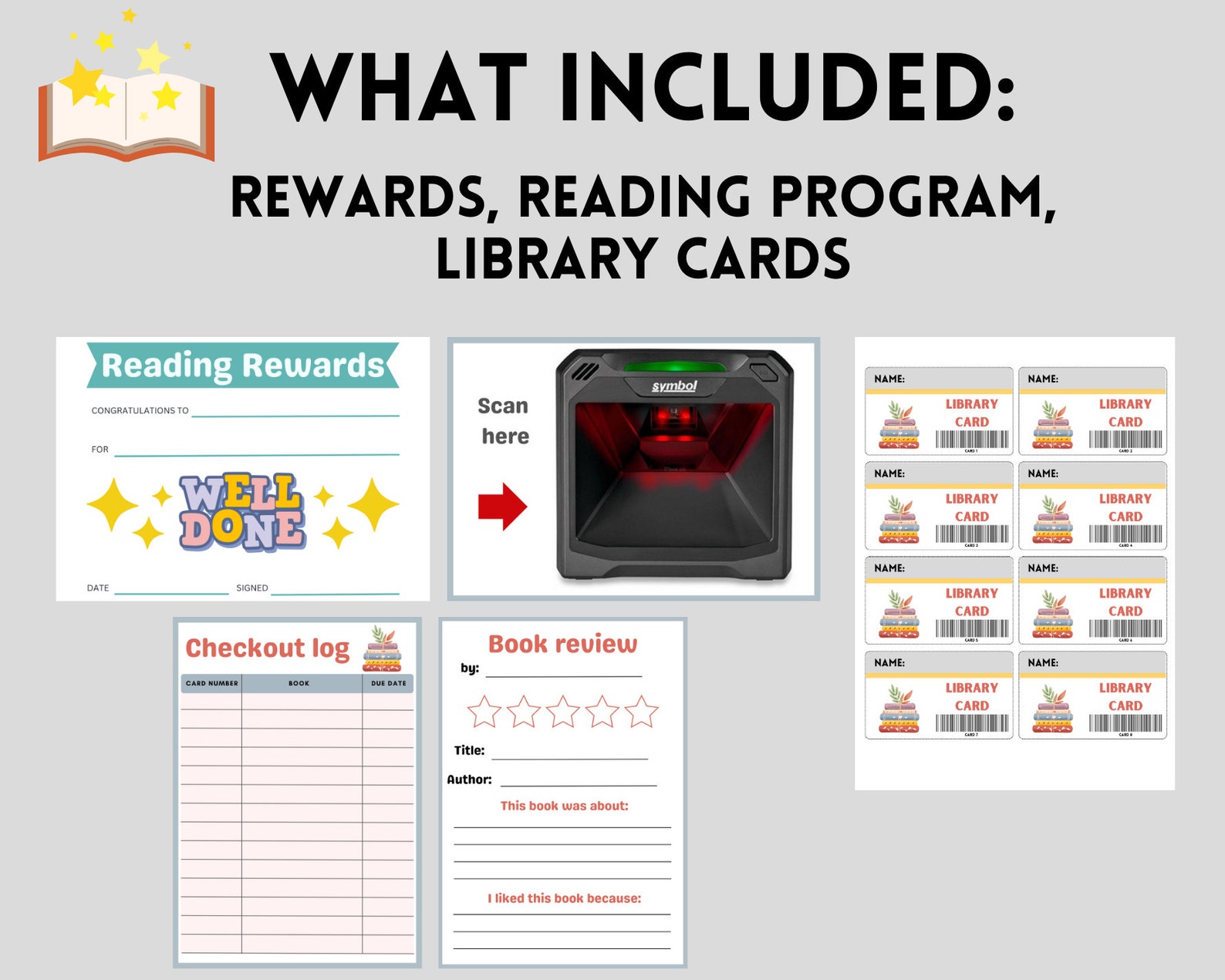 Library Pretend Play Printable Dramatic Play Activity - Etsy