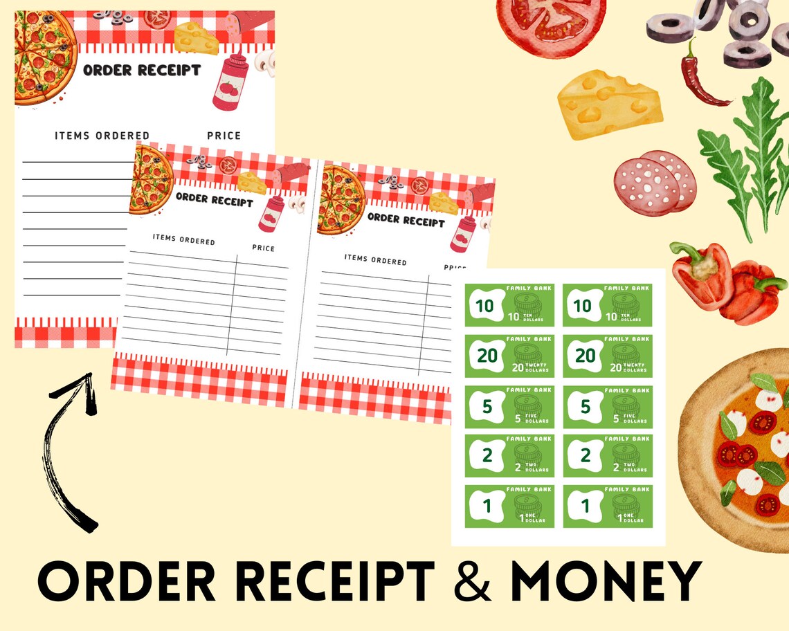 Kid Pretend Play Pizza Menu, Pizza Pretend Play, Pizza Dramatic Play ...