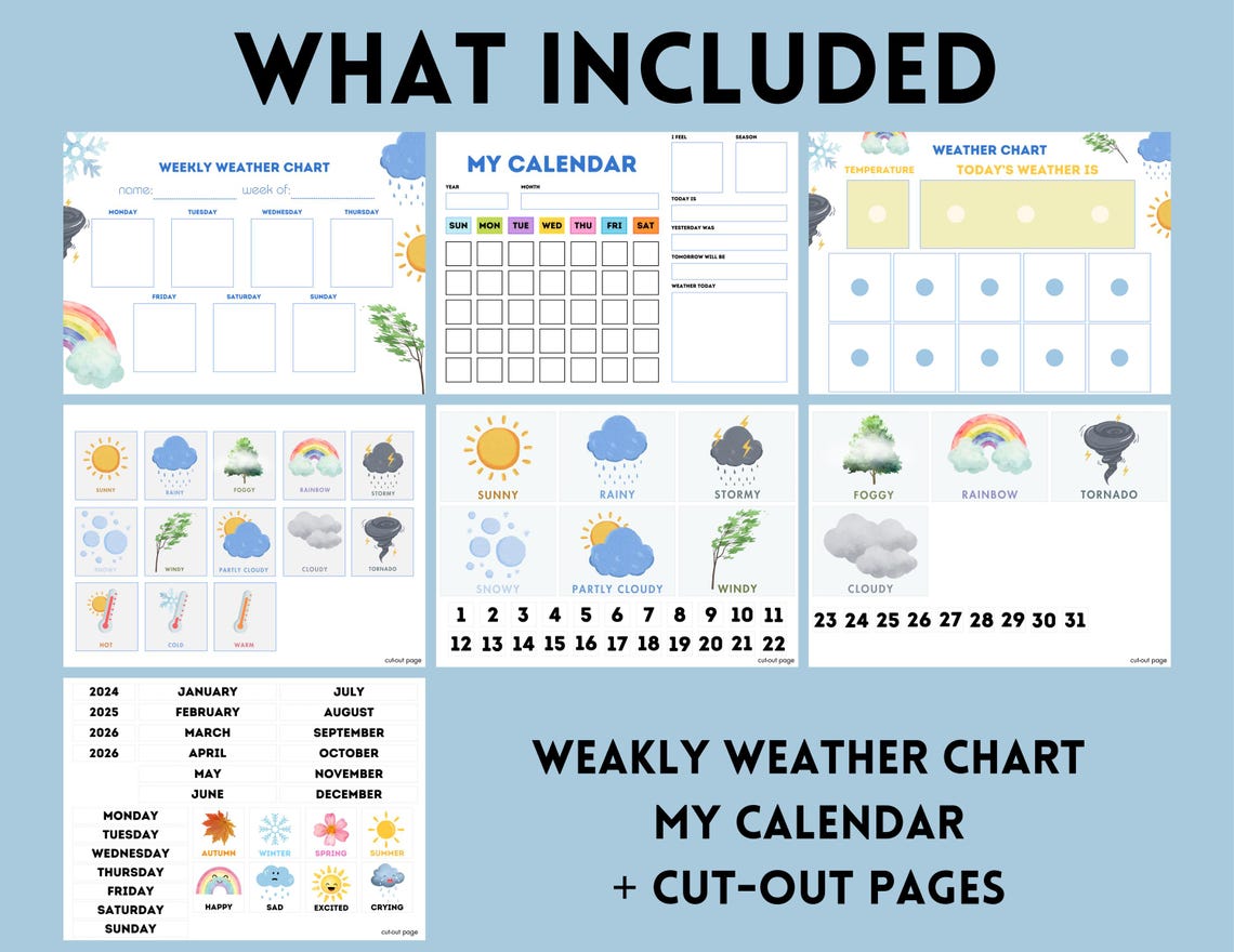 Morning Board Printable | Perpetual Calendar Circle Time | Preschool ...
