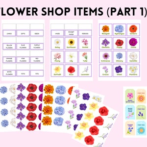 Flower Shop Pretend Play Printable, Flower Shop Dramatic Play ...