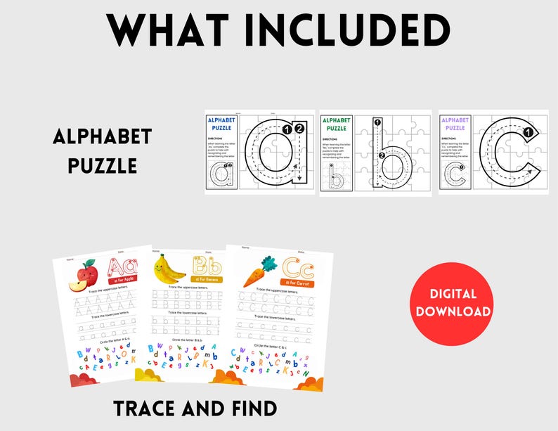 Alphabet Workbook 260 Pages | Letter of the Week Preschool Workbook ...