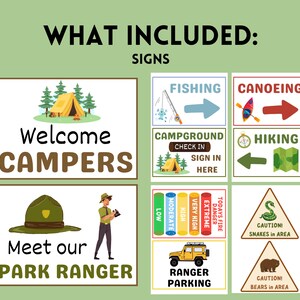 Camping Pretend Play Printable for Kids, Summer Activities, Camp Games ...
