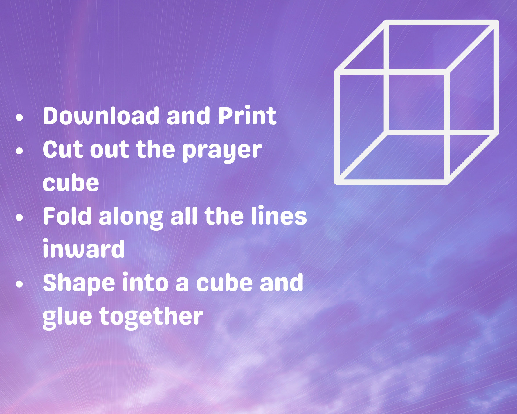 Prayer Cube Prayer Craft Prayer Cube for Kids Prayer Game Prayer ...