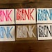 Thank You Card—greeting Card—block Print—handmade - Etsy