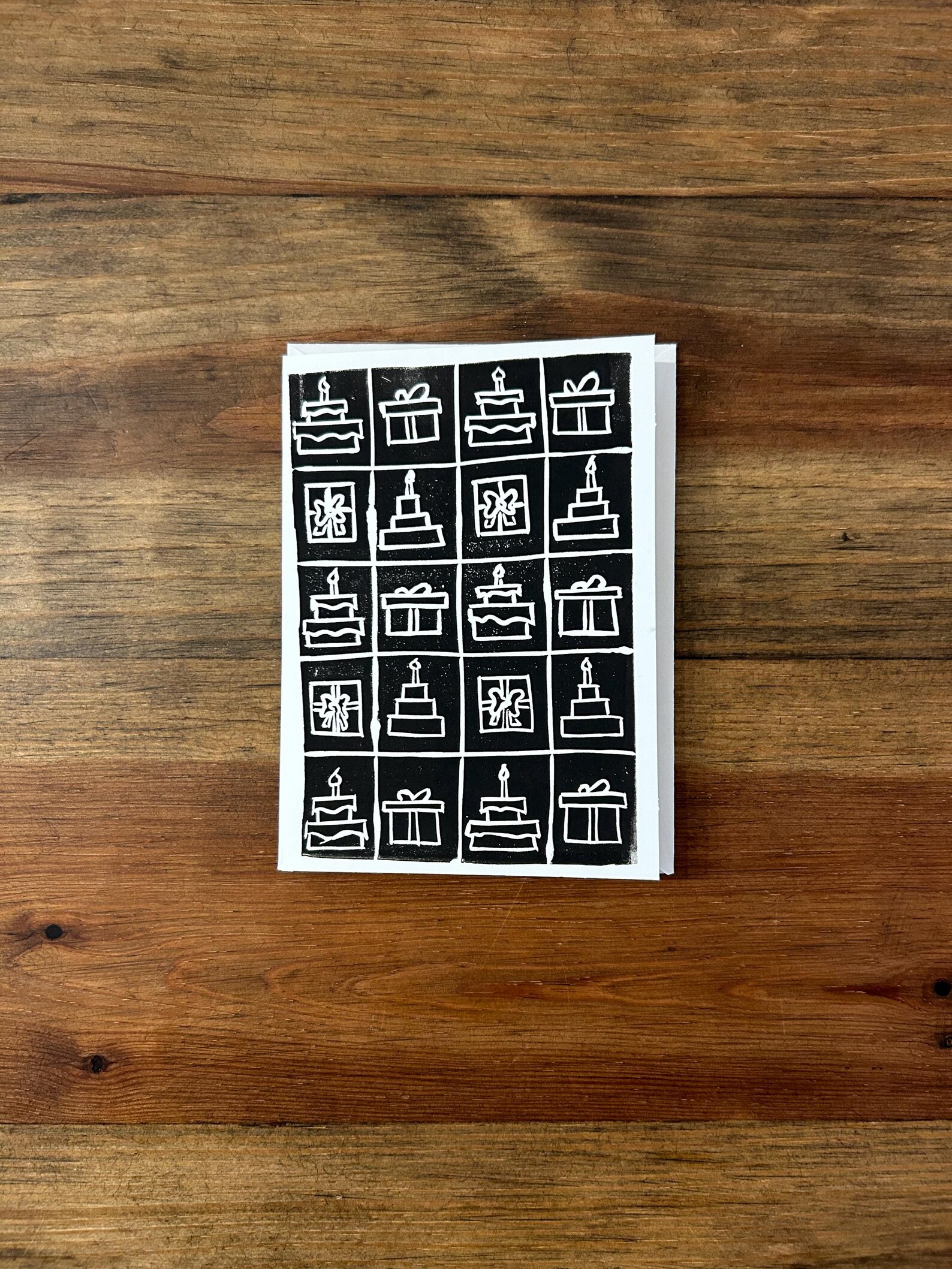 Celebration Card—greeting Card—block Print—handmade - Etsy