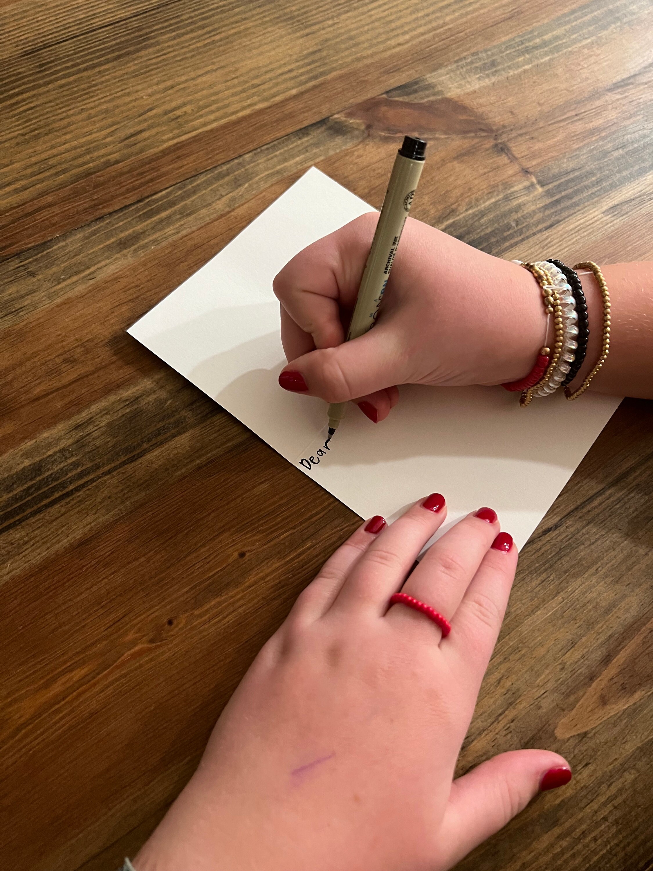 Thank You Card—greeting Card—block Print—handmade - Etsy