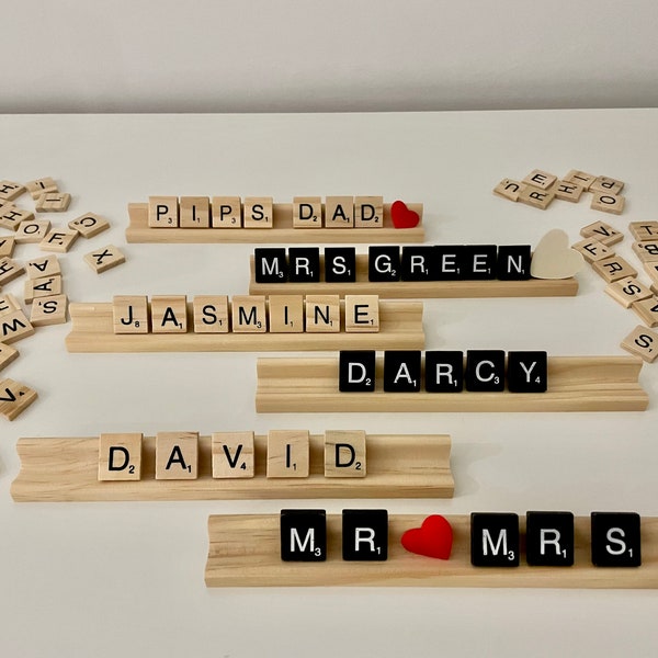 Scrabble Table Signs - Etsy UK