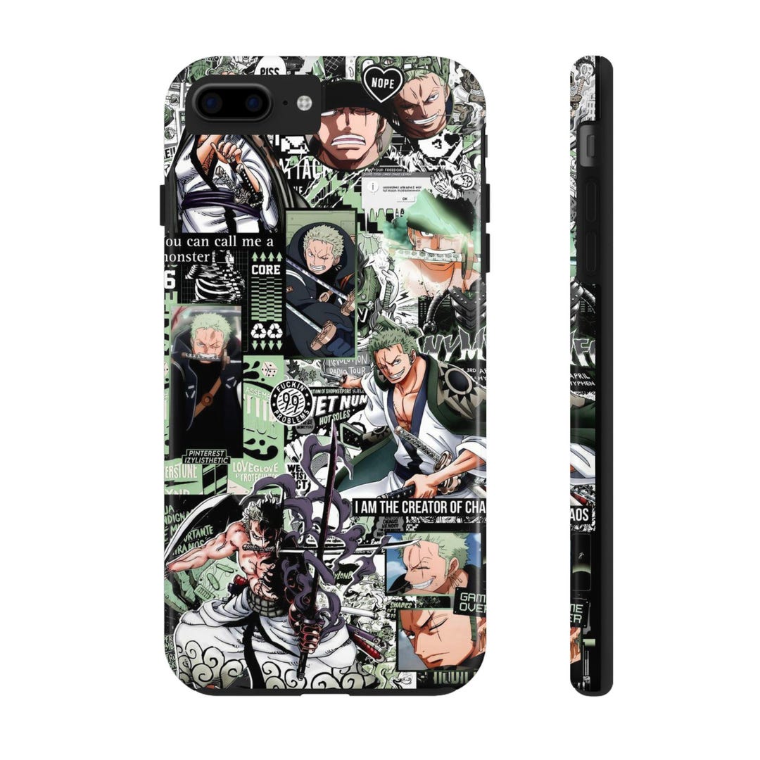 Zoro Anime Tough Phone Cases, Durable Cell Phone Covers for Otaku, Gift ...