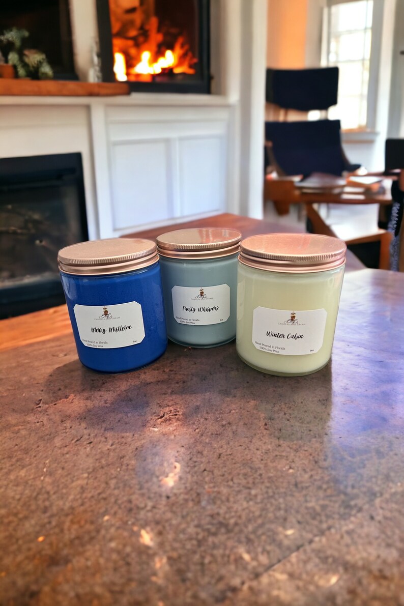 8oz Candle Gift Box, Hand Crafted Candle - Etsy