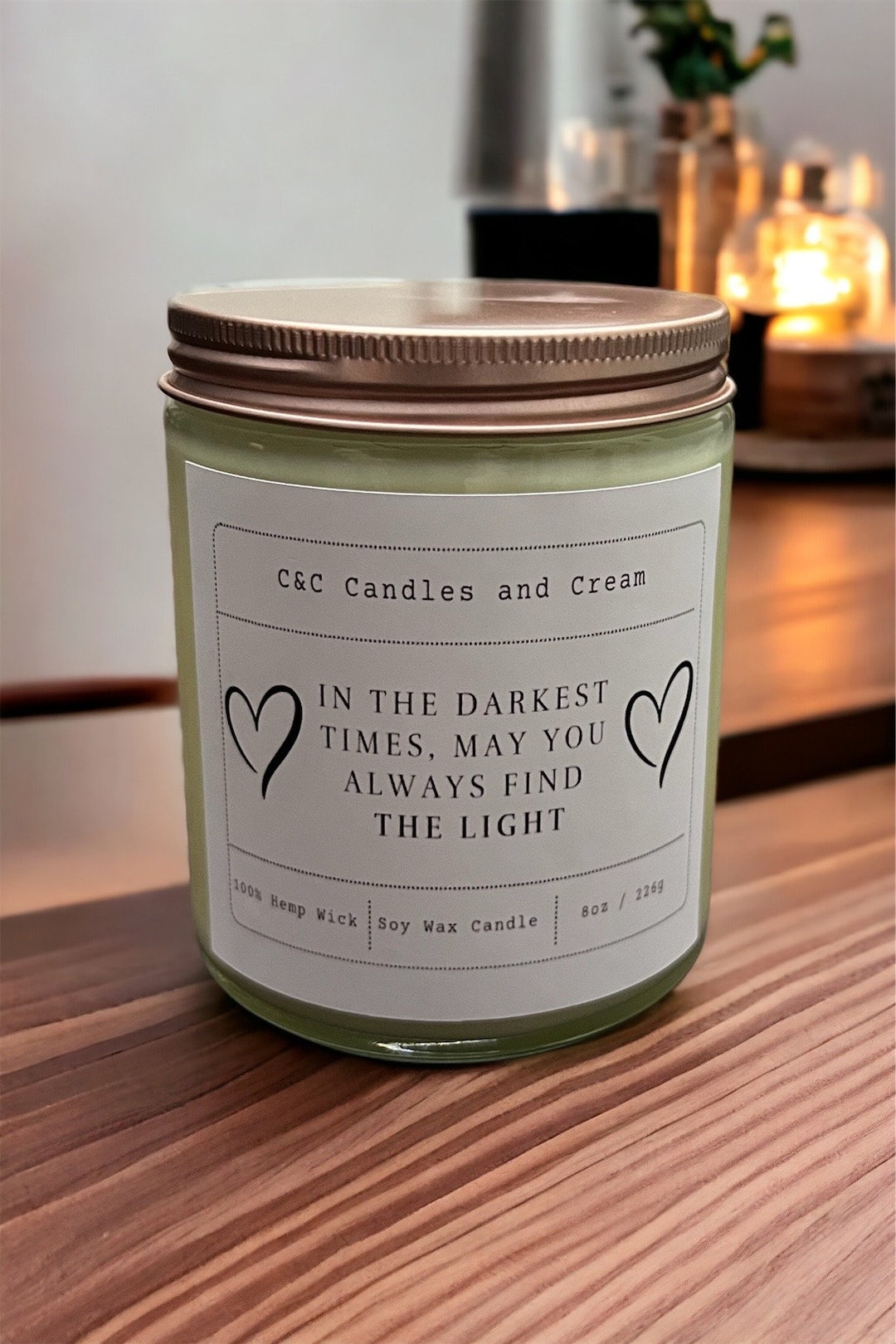 Create Your Own Label Candle, 8oz Customized Candle - Etsy