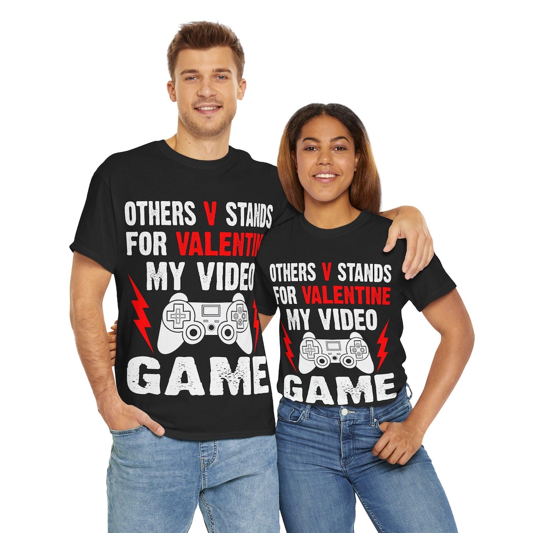 Funny Unisex Gamer Tee - V for Video Game - Etsy