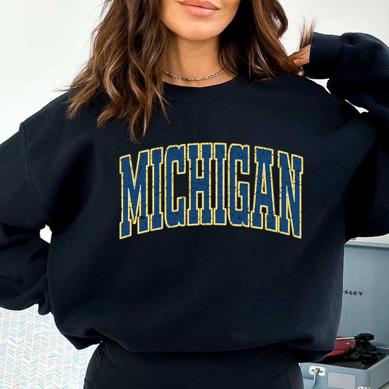 Michigan Sweatshirt - Etsy