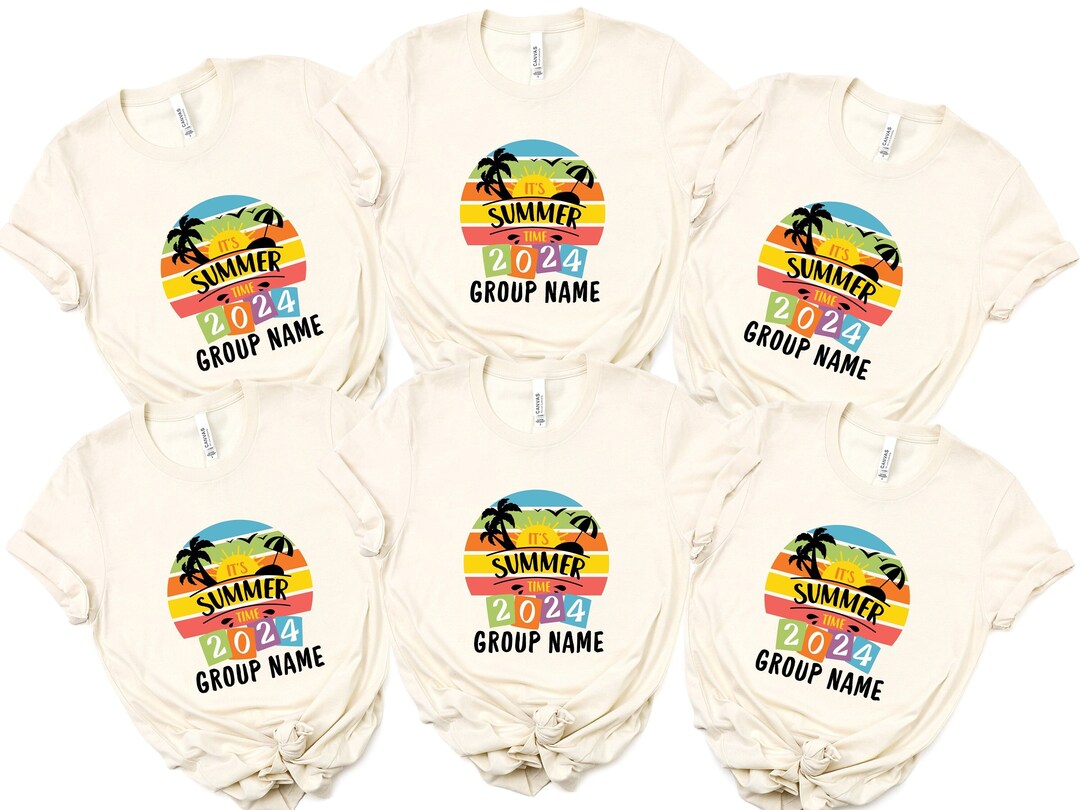 Personalized Family Summer Vacation 2024 Shirts, Custom Summer Group ...