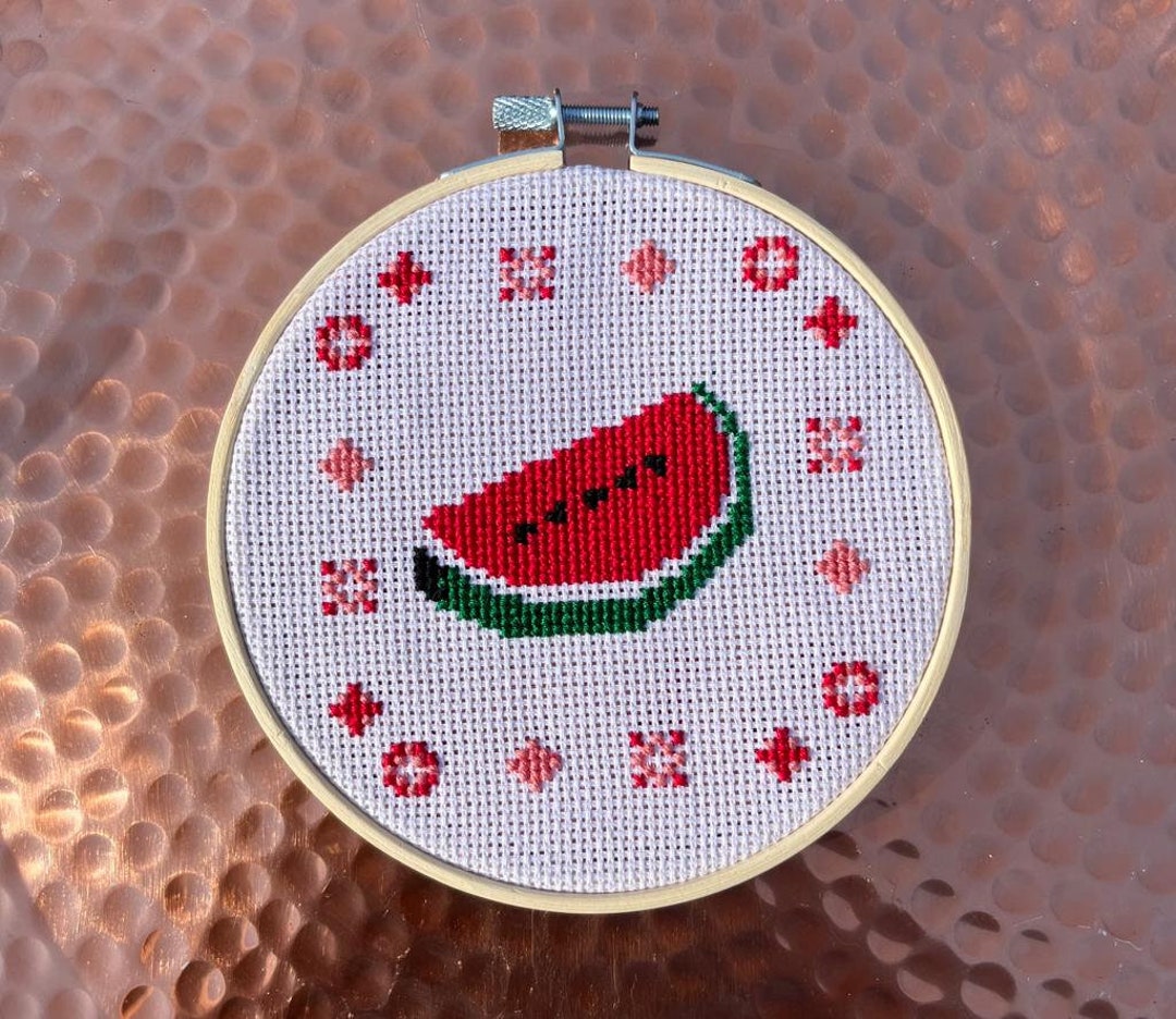 Watermelon Palestinian Embroidery Tatreez KIT for DIY Pattern - Etsy