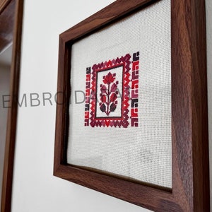 Palestinian Embroidery Cross Stitch DIY Tatreez Kit- 5in Hoop With 4 ...