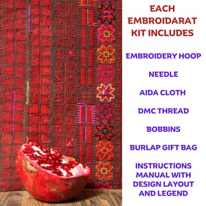 Palestinian Embroidery DIY Tatreez Kit- 5in Hoop - Etsy