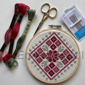 Palestinian Embroidery DIY Tatreez Kit- 5in Hoop - Etsy