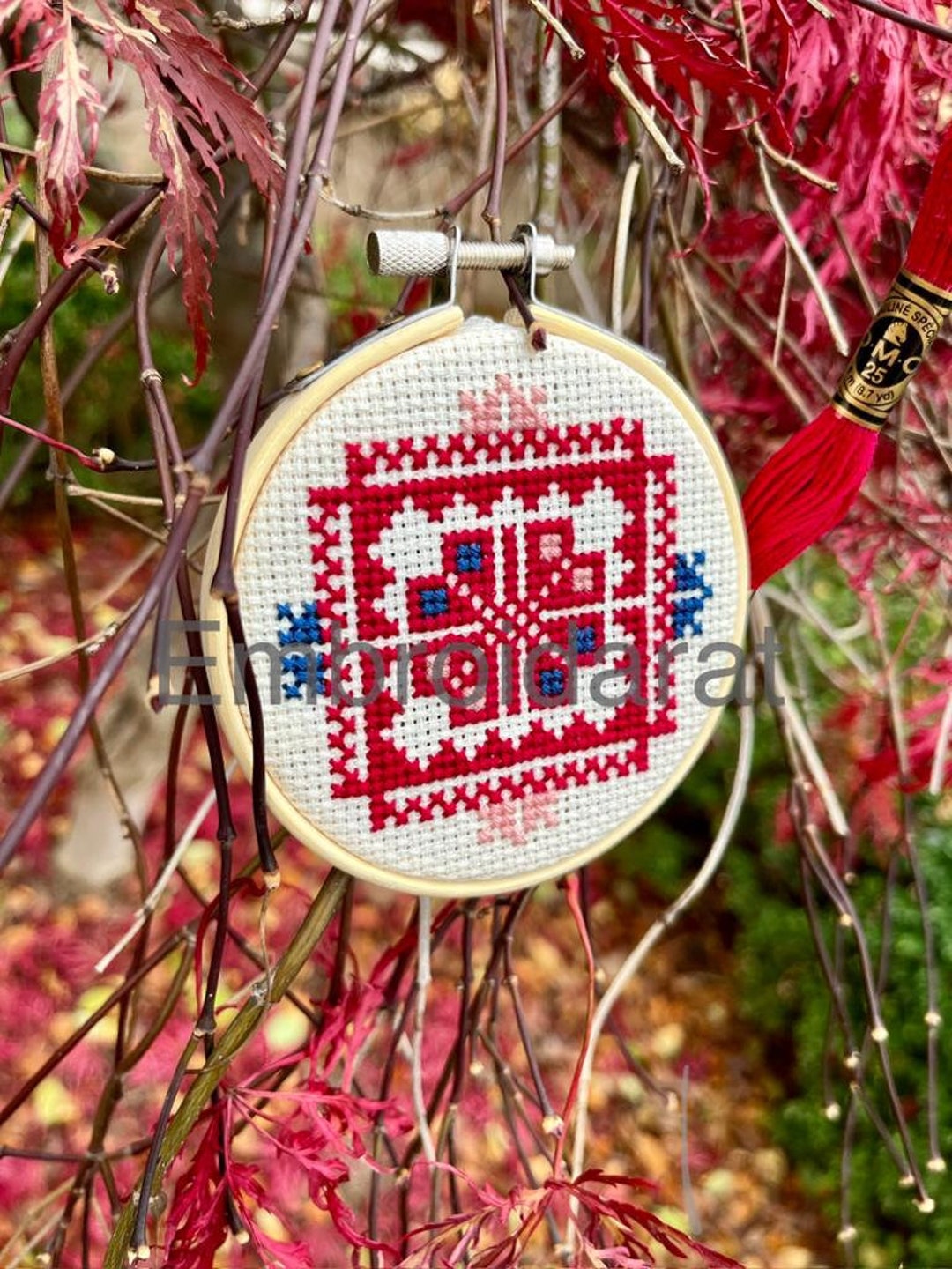 Palestinian Embroidery KIT for DIY Hebron Pattern- 3in Hoop - Etsy