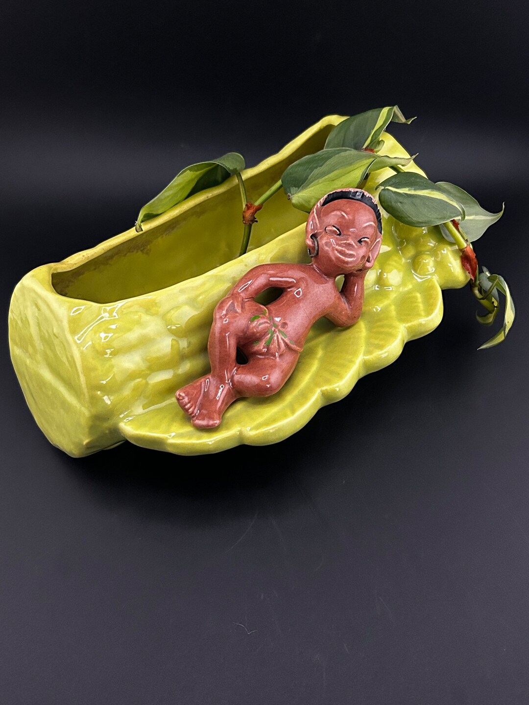 Vintage Gilner Happy Cannibal Planter - Etsy