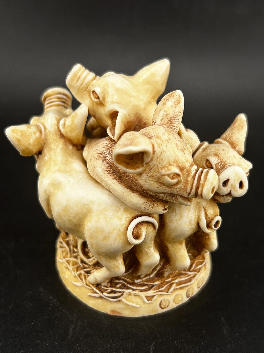 Harmony Kingdom Pigs Hog Heaven by Peter Calvesbert - Etsy