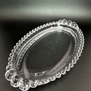 Candlewick Glass Oval Tray - Etsy