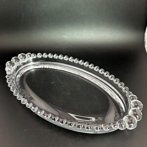 Candlewick Glass Oval Tray - Etsy