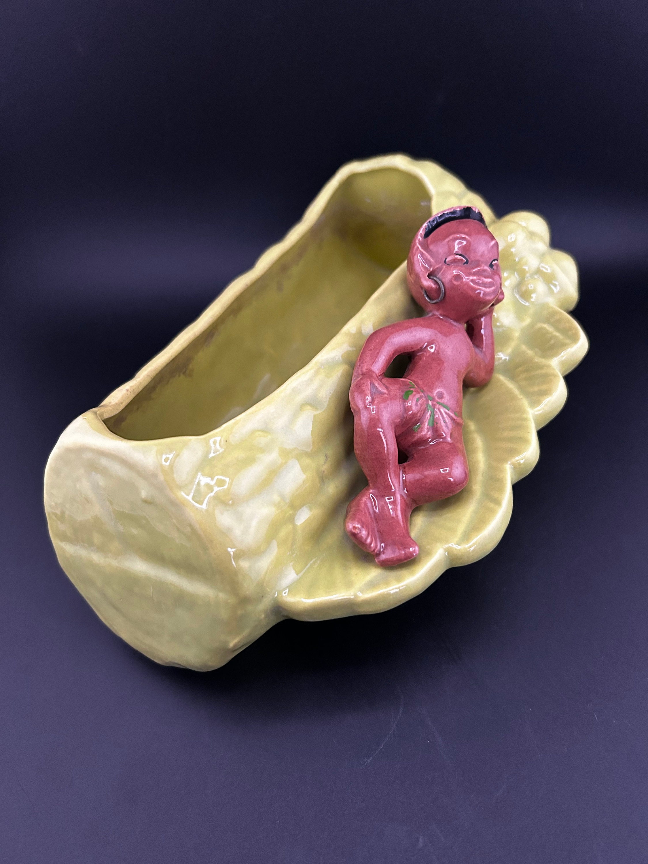 Vintage Gilner Happy Cannibal Planter - Etsy