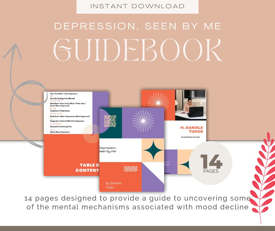 Depression Book , Therapy Worksheets, Symptoms of Depression, Test ...