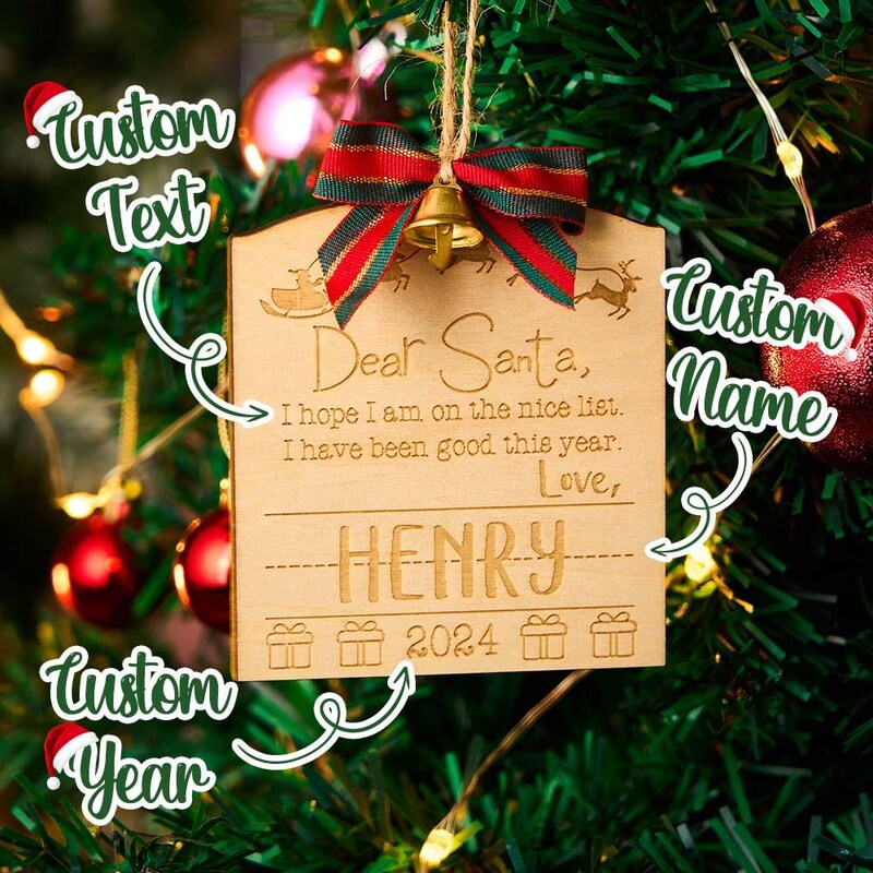 Dear Santa Ornament - Etsy
