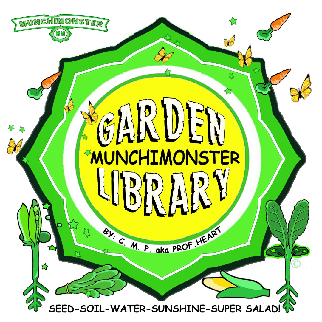 Picture Book - Garden Library by Munchimonster - Etsy