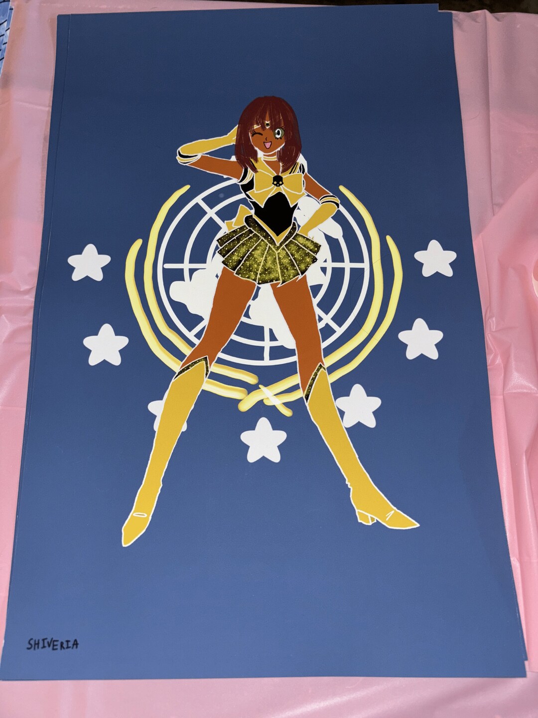 Sailor Moon X Helldivers Crossover Print, Sailor Liberty Print, Sailor ...