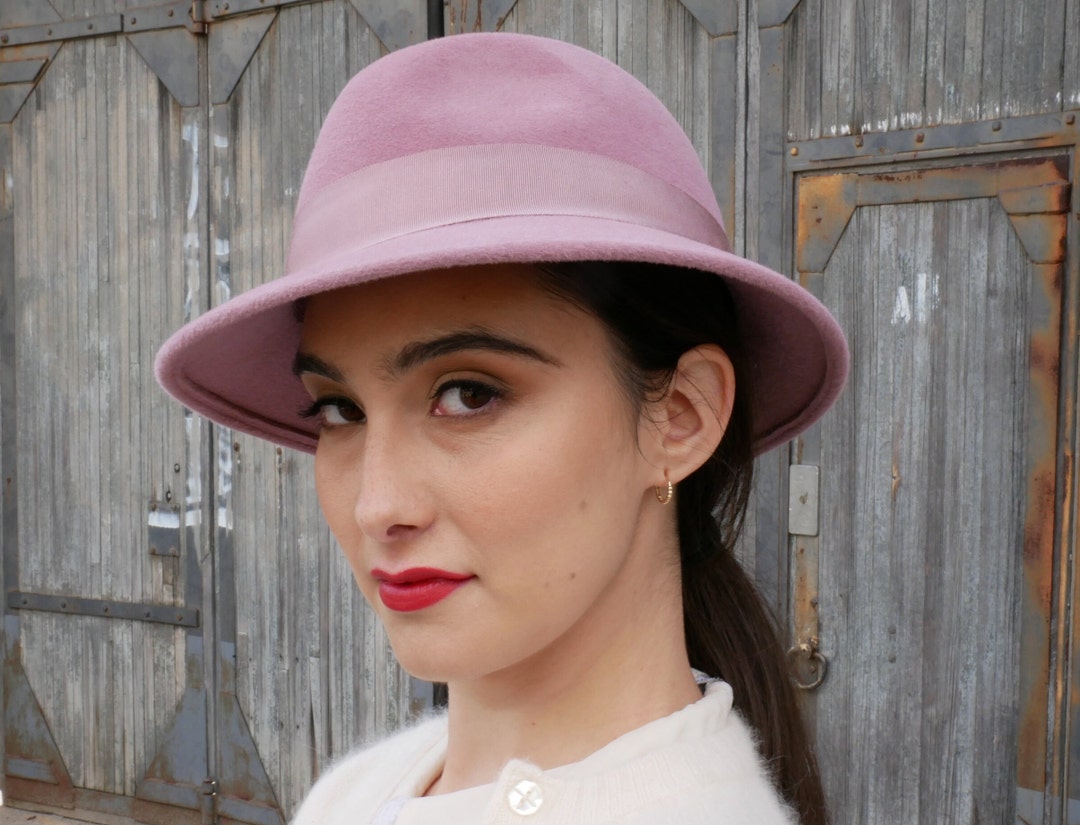 The ingrid Lady's Fedora in Fur Felt Built on an Authentic 1932 ...