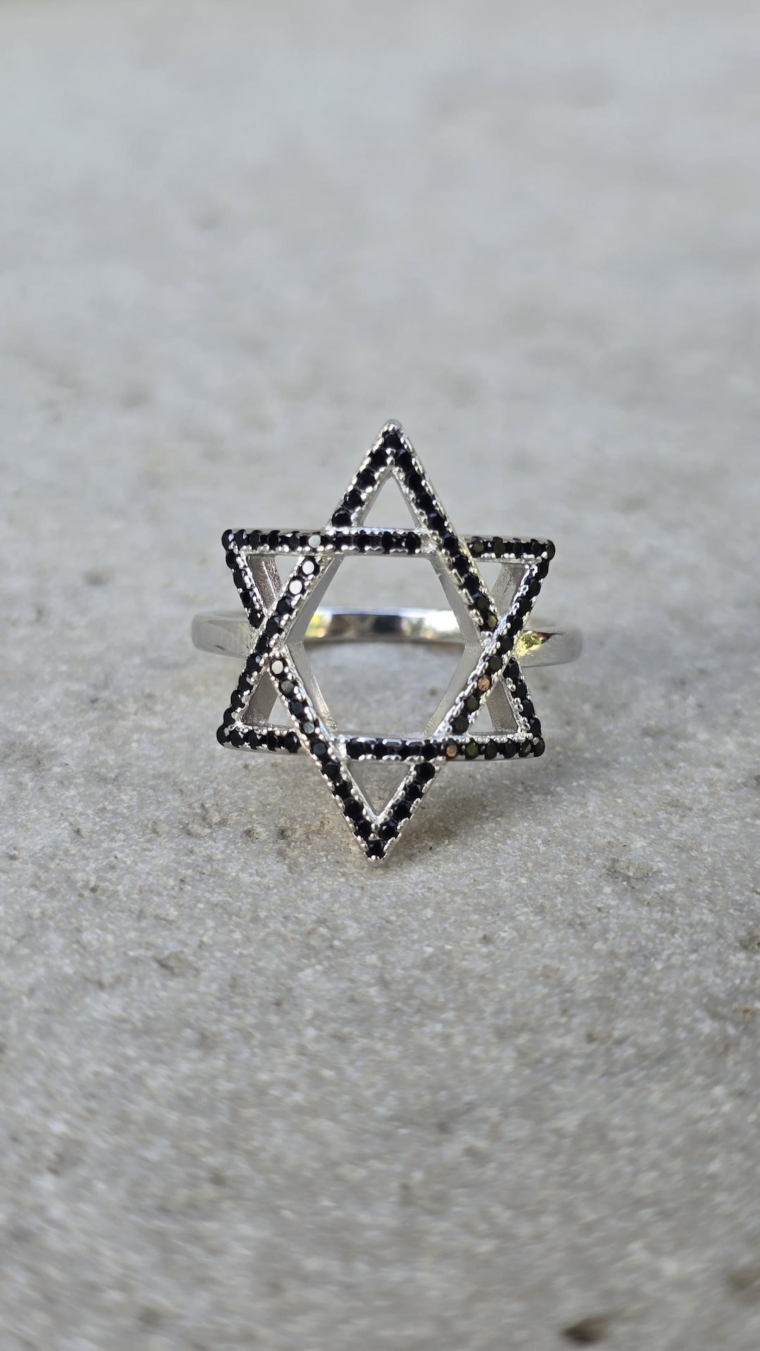 Star of David Ring Israel Ring 925 Sterling Silver Jewish Star Ring ...