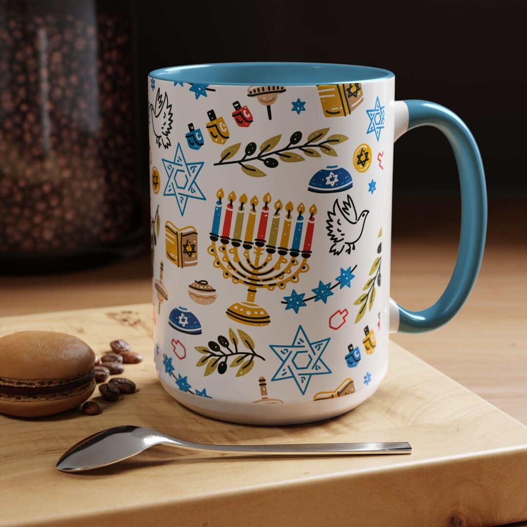 Hanukkah Mug Chanukah Gift Decorations Hanukkah Menorah Hanukkah Gift ...