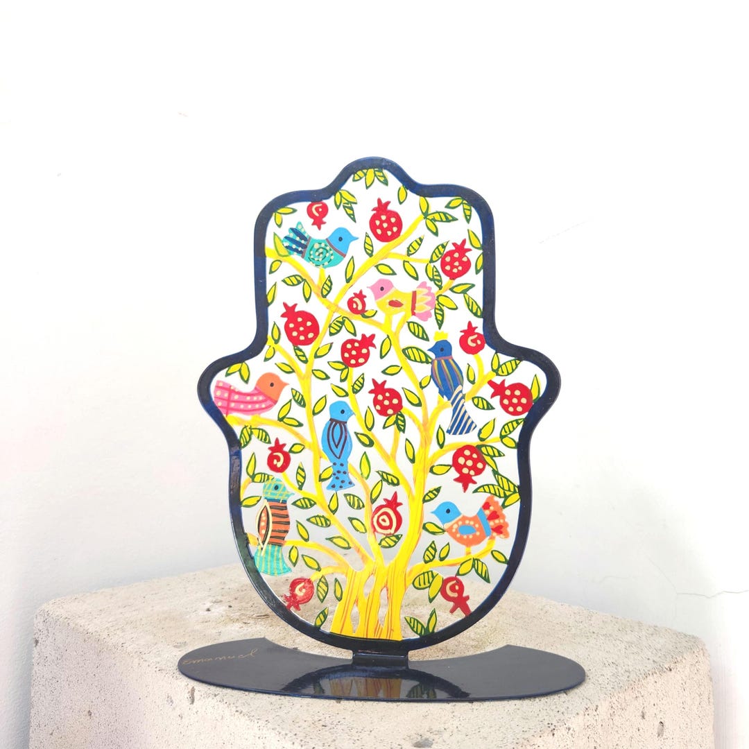 Judaica Art Metal Sign Israeli Artist Jewish Art Hanukkah Gift Jewish ...