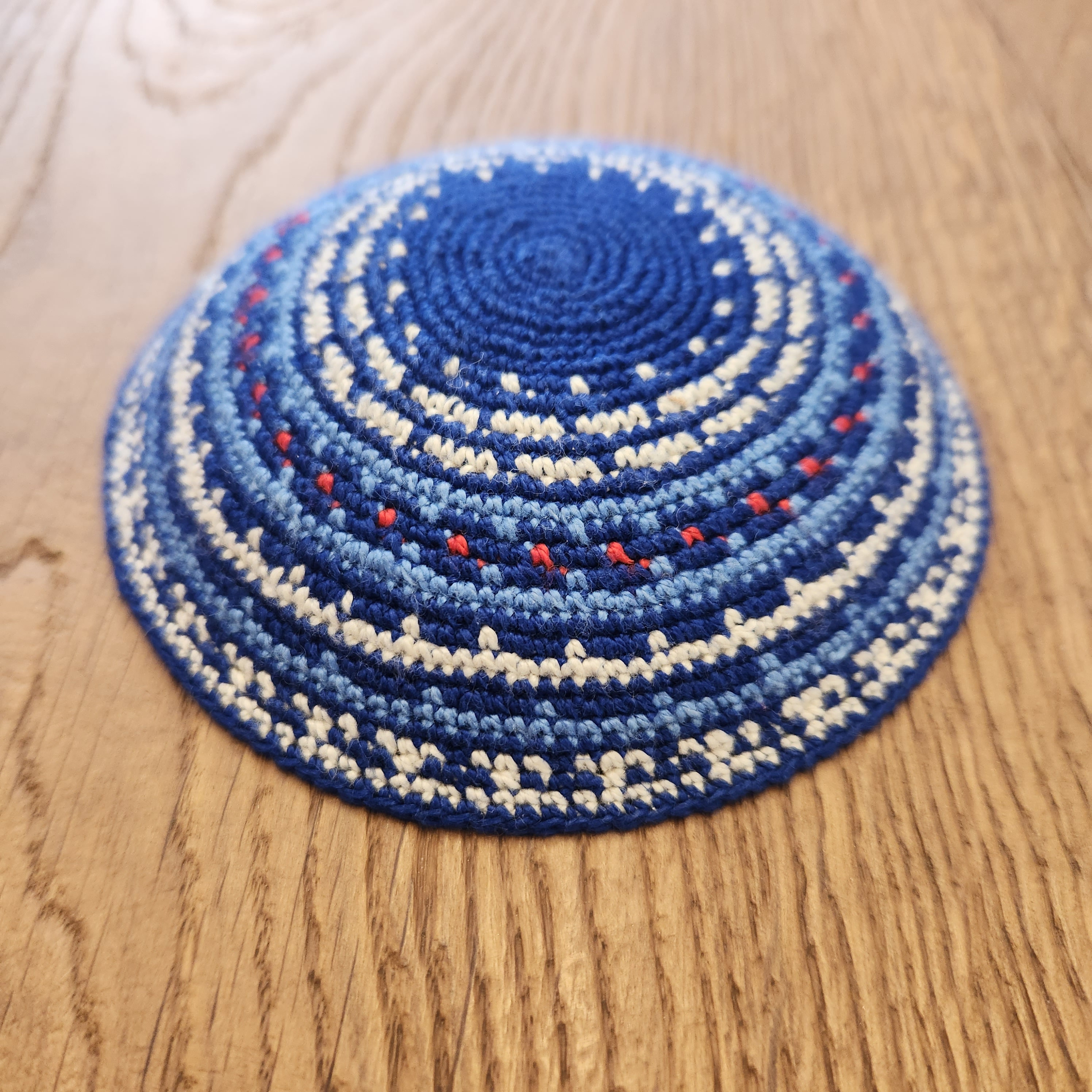 Kippah Knitted Yarmulke Yamaka Hand Knitted Bullcap Koppel Judaica Gifts Jewish Gift for Him Bar ...