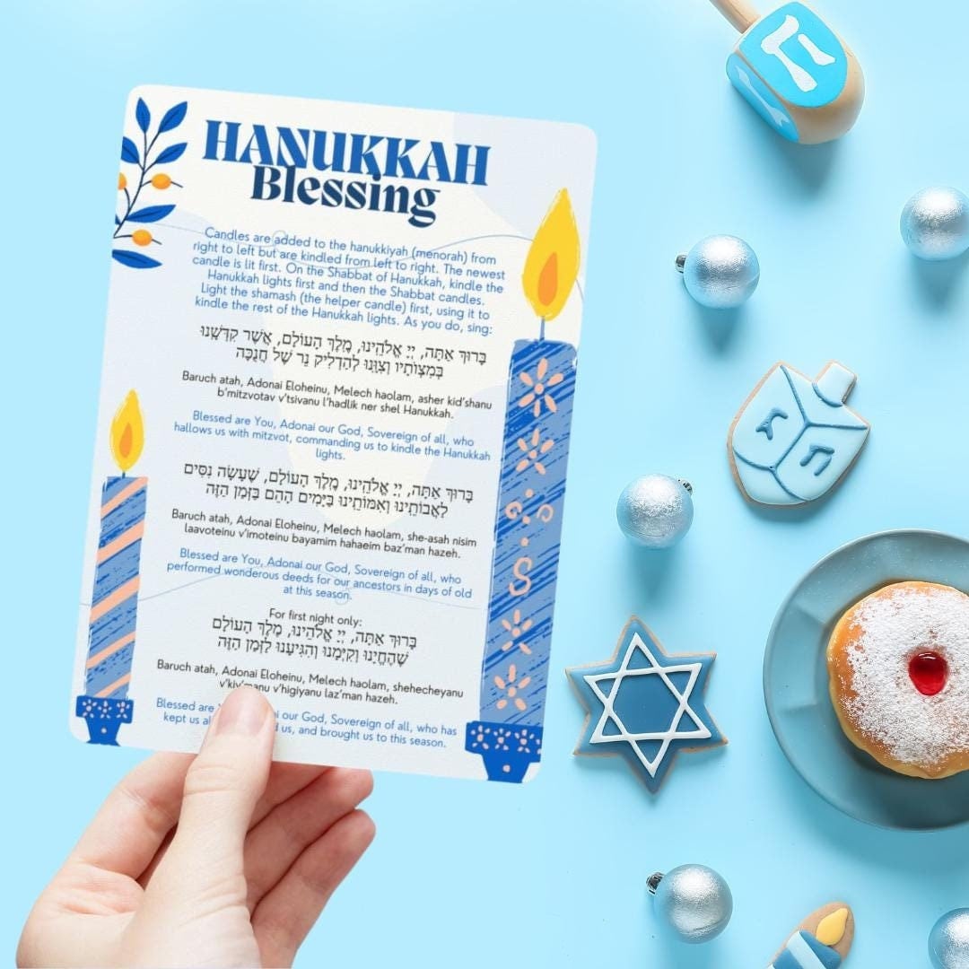 Hanukkah Cards Chanukah Blessing Cards Chanukkah Cards Chanukah Cards ...