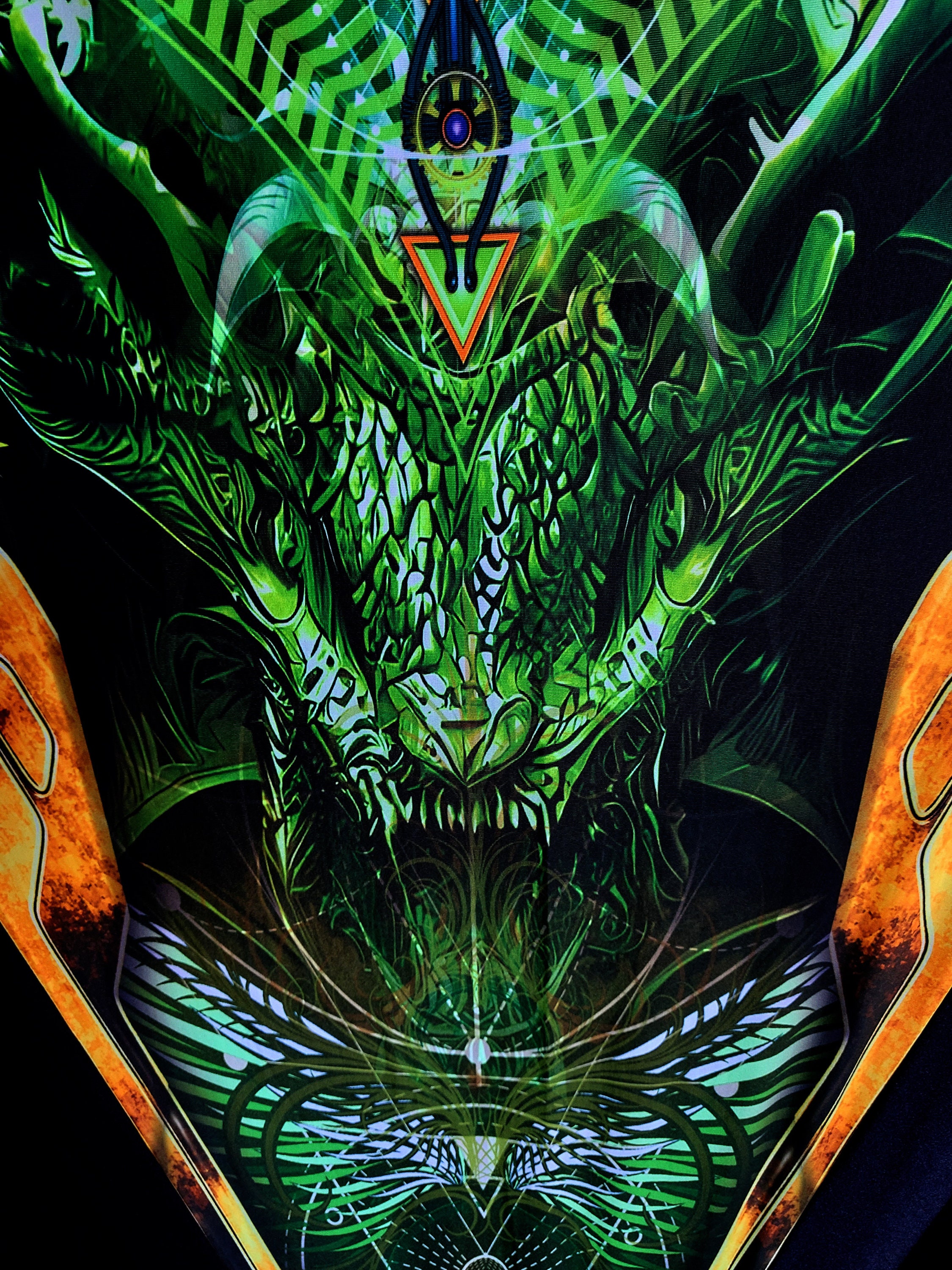 UV Canopy dragon Psychedelic Lycra Party Decoration Blacklight ...