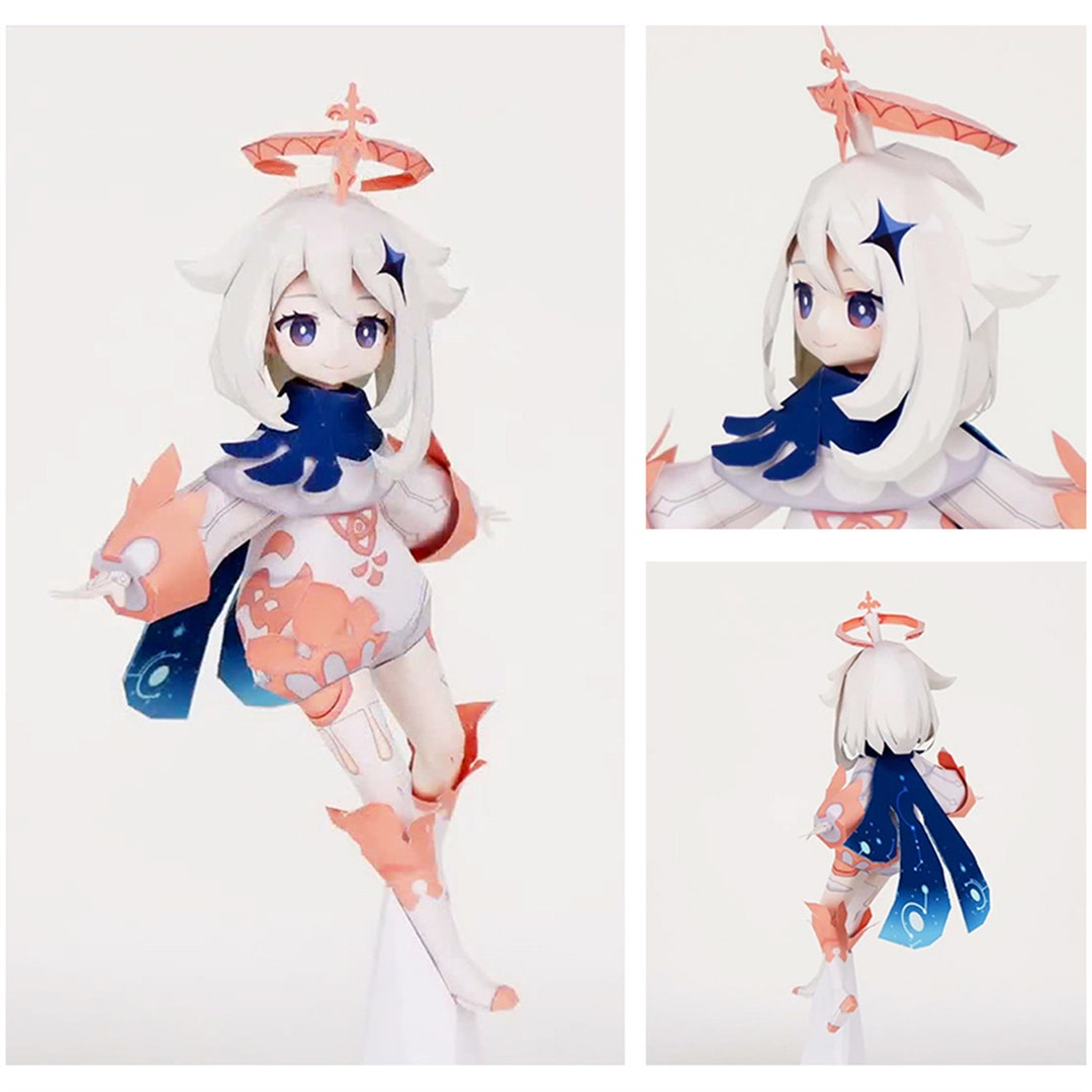 Genshin Paimon Kelly Nilou Papercraft Paper Craft Paper Sculpture Low ...