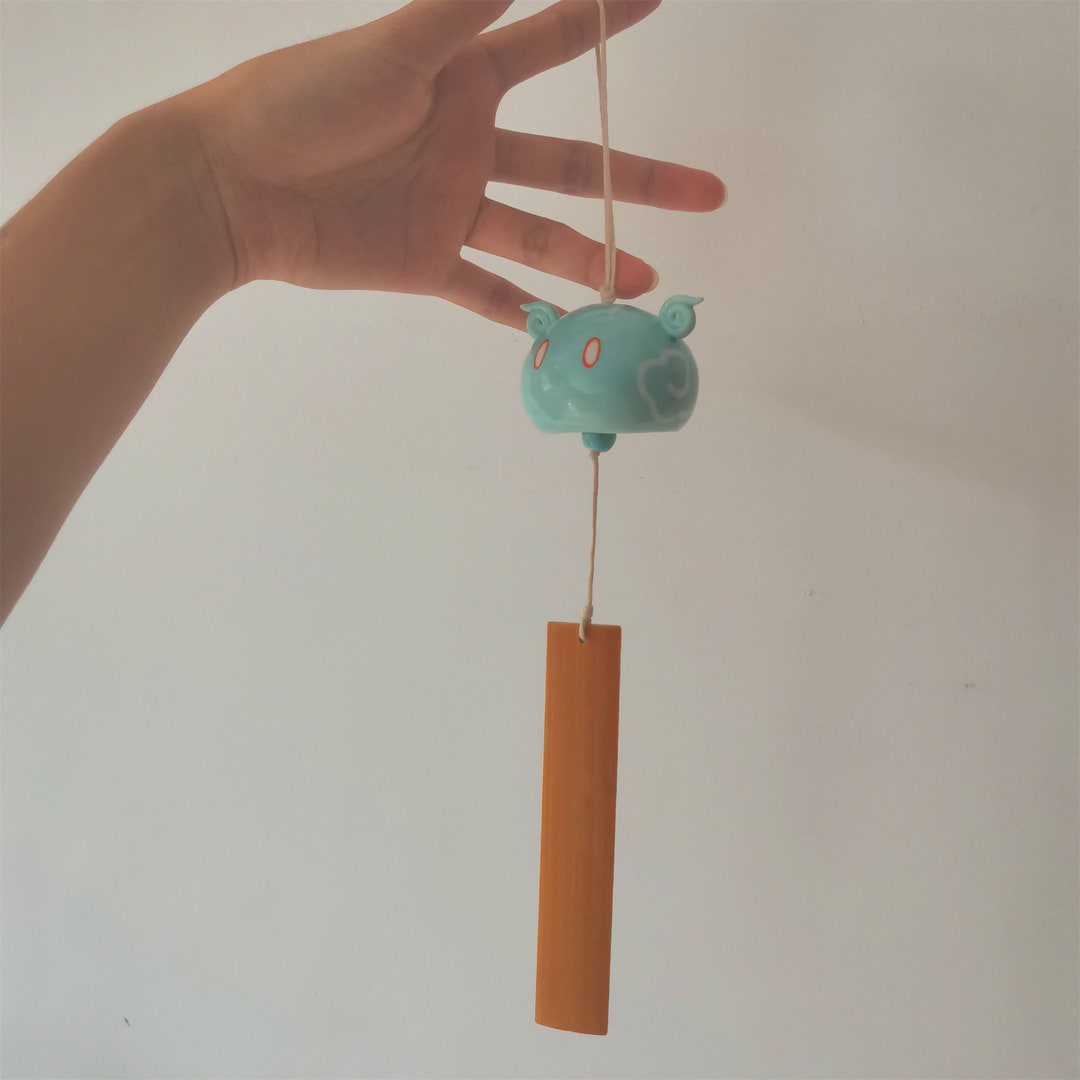 Customizable Genshin Slimes Wind Chimes Slimes Ceramic Ornament Wind ...