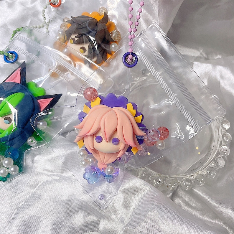 Customizable Genshin/honkai Star Rail Clay Keychains Furina Neuvillette ...